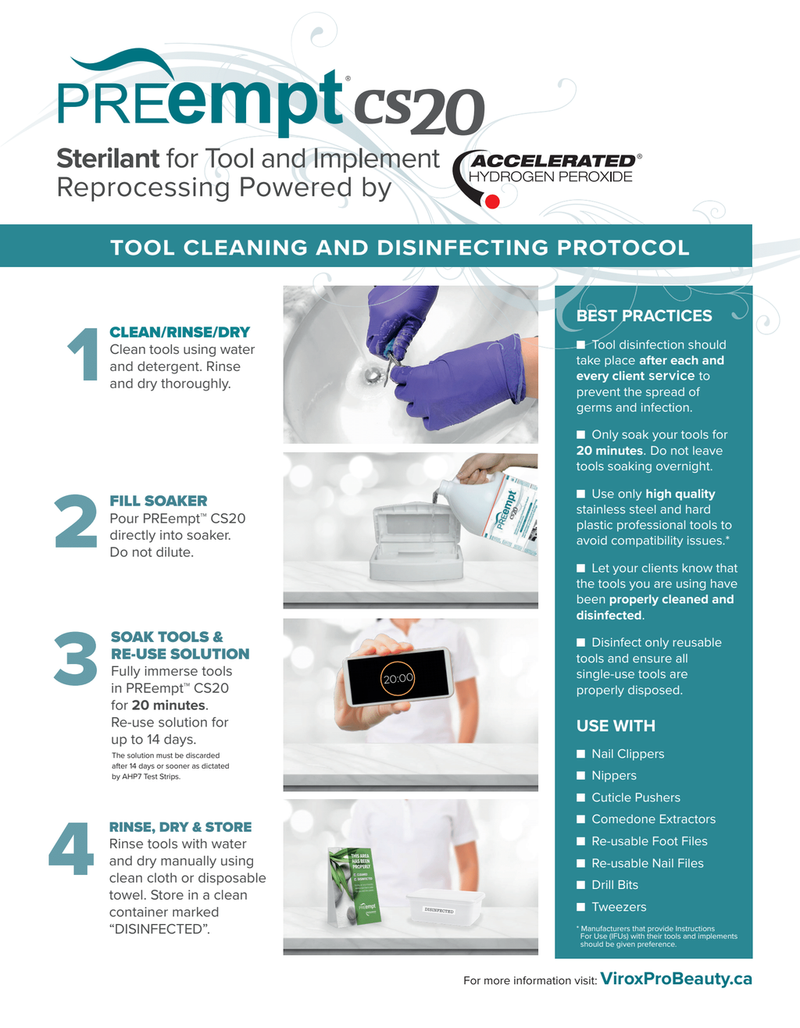 PREempt CS20 High Level Disinfectant For Medical Devices and Instrumen ...